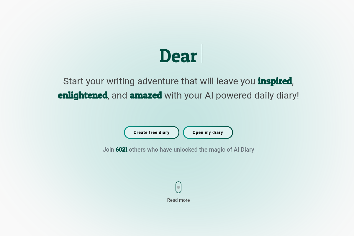 AI Diary: Pricing, Features, Reviews, Alternatives & More 2024